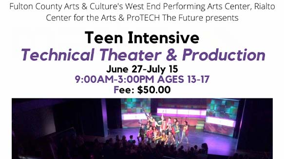 Teen Art Intensive: Technical Theatre & Production